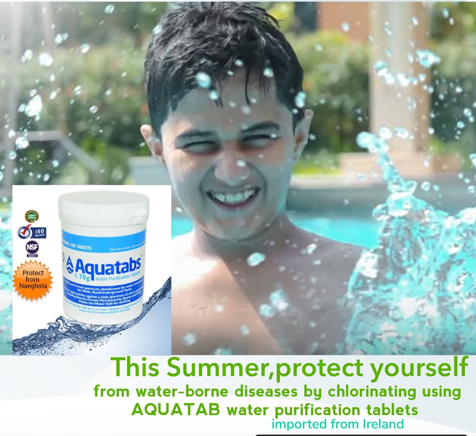 Aquatab 1.7g |water treatment chlorine tablets| NADCC | 100s - Aquatabs ...