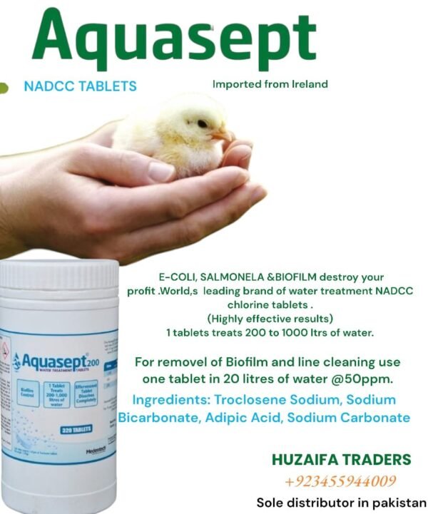 AQUASEPT |Farm Water treatment NADCC Chlorine tablets| 🐔 - Aquatabs ...